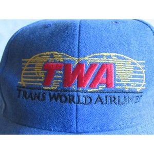 Accessories | Vintage Twa Trans World Airlines Ball Cap Embroidered ...